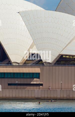 Kayaking on Sydney Harbour in Australia at Sydney Opera House Stock ...
