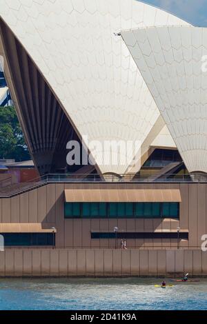 Kayaking on Sydney Harbour in Australia at Sydney Opera House Stock ...