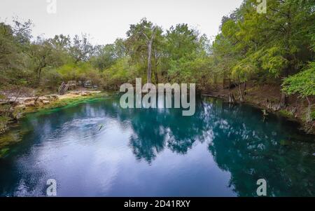 O'BRIEN, FLORIDA, UNITED STATES - Oct 20, 2018: A jumping platform ...