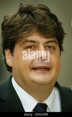 Former MI5 employee David Shayler during a news conference in Calais ...
