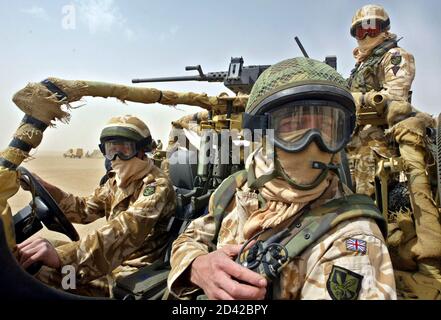 Members of the 9 Parachute Squadron Royal Engineers, who are deploying ...