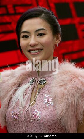 Hong Kong actress and singer Cecilia Cheung poses on the red carpet as ...