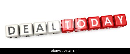 Best deal cube crossword on white background, 3D rendering Stock Photo ...