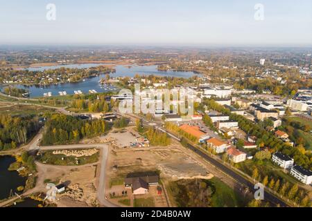Aerial autumn view of old Hamina city, Finland Stock Photo - Alamy