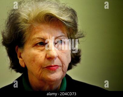 Former Bosnian Serb President Biljana Plavsic visits town after her ...