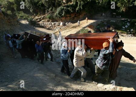Coffins with the bodies of people who dead of coronavirus (COVID-19 ...