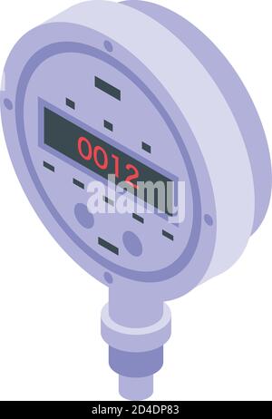 Digital manometer icon. Cartoon of digital manometer vector icon for ...