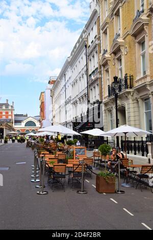 Cafe & restaurant, Neal Street, Covent Garden, London, UK Stock Photo ...