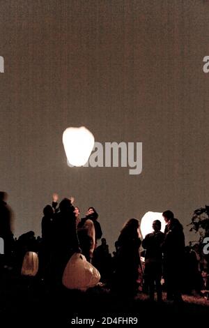 bonfire night celebration in Primrose Hill ,London Stock Photo - Alamy
