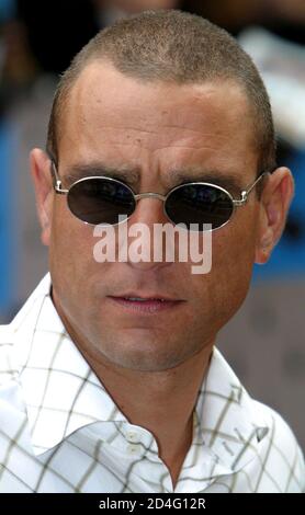 Former professional footballer Vinnie Jones with his son Junior Soldier ...