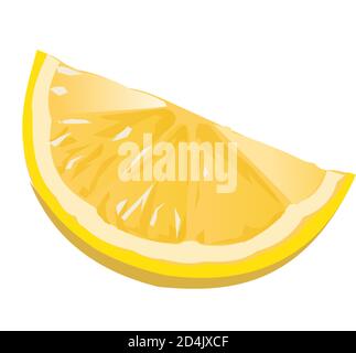 Lemon. Sour citrus fruit. Yellow southern fruit. Isolated object ...