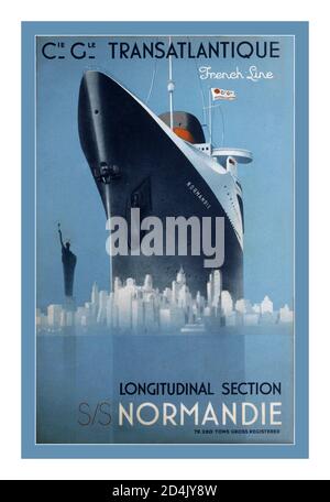 SS Normandie was an ocean liner built in France, for the French Line ...