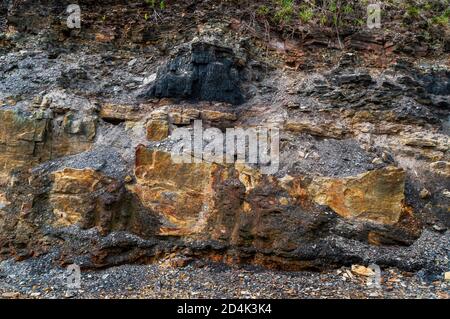 Layers of sandstone and shale outcrop. South Africa Stock Photo - Alamy