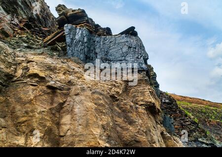 Layers of sandstone and shale outcrop. South Africa Stock Photo - Alamy