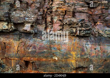 Hard shale beds with ironstone nodules overlain with more fissile shale ...