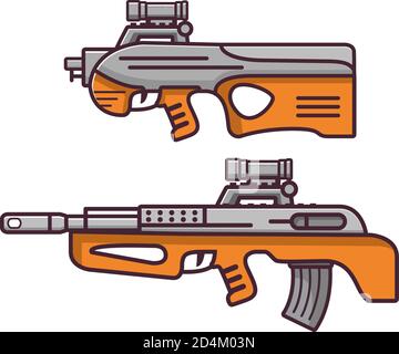 Special sniper weapon icon. Cartoon of special sniper weapon vector ...