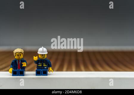 lego its a small world Stock Photo - Alamy