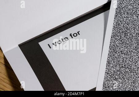 Ballot Secrecy Sleeves, business document mail concept Stock Photo - Alamy