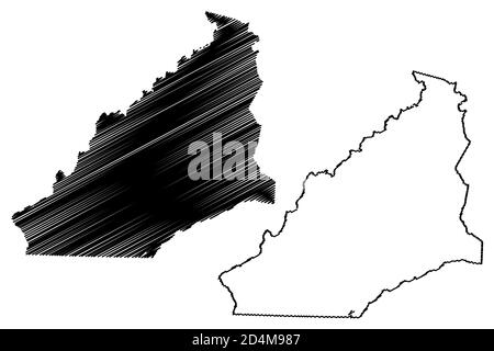 Bell County (Kentucky) outline map set Stock Vector Image & Art - Alamy