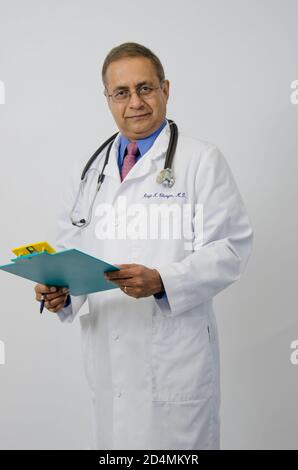 Doctor poses for photos Stock Photo - Alamy