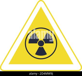 nuclear triangle signal caution icon vector illustration design Stock ...