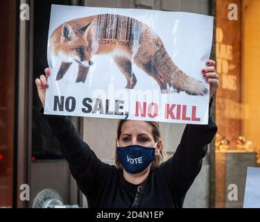 Animal rights activists kick-off fur season with a protest demanding ...