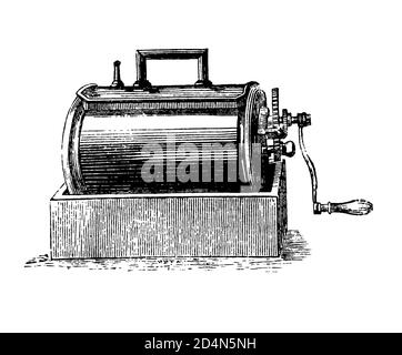 Butter churn for converting cream into butter, traditional style milk ...