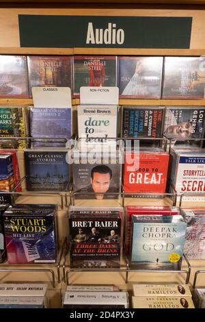 Barnes & Noble Booksellers Audio Book Display, NYC, USA Stock Photo - Alamy
