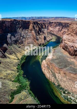 Arizona Horseshoe Bend in Grand Canyon. Horseshoe bend in National Park ...