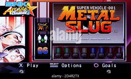 SNK Arcade Classics 1 - Sony Playstation 2 PS2 - Editorial use only ...