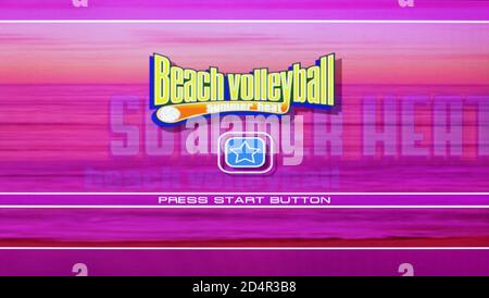 Beach Volleyball Summer Heat - Sony Playstation 2 PS2 - Editorial use ...