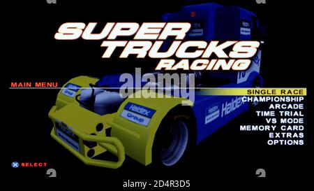 Super Trucks Racing - Sony Playstation 2 PS2 - Editorial use only Stock ...