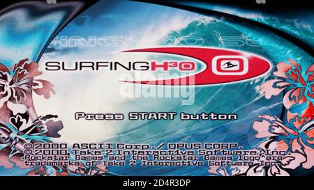 Surfing H3O - Sony Playstation 2 PS2 - Editorial use only Stock Photo ...
