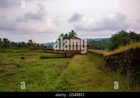 View of the interiors of Alorna Fort, Alorna, Goa, India Stock Photo ...