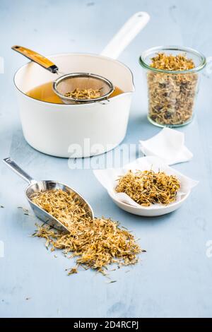 Cataplasm of arnica Stock Photo - Alamy