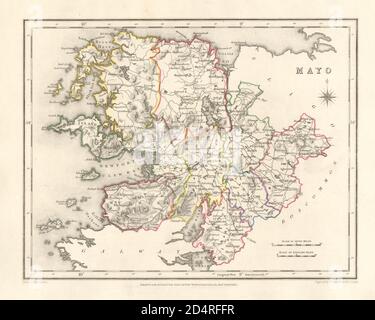 Map of Co. Mayo. County Mayo (1913 Stock Photo - Alamy