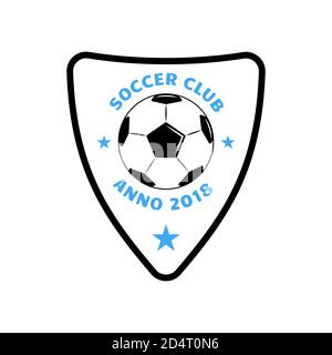 Football or soccer logo vintage vector illustration template icon ...