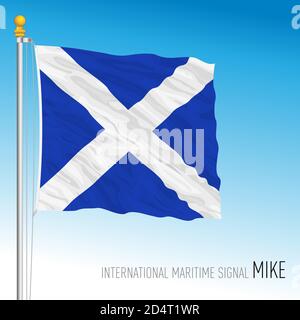 International maritime signal nautical flags, morse alphabet Stock ...