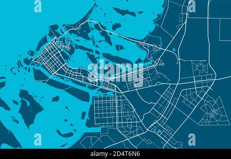 Abu Dhabi map, administrative territory of the city. UAE capital ...
