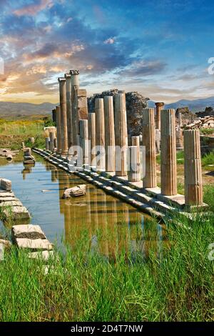 Pediment of the 2-1 cent.B.C Propylon gateway connecting the sanctuary ...