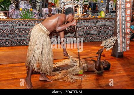 A Fijian dance skirt called a Sulu on sale at a small shop in Sigatoka ...