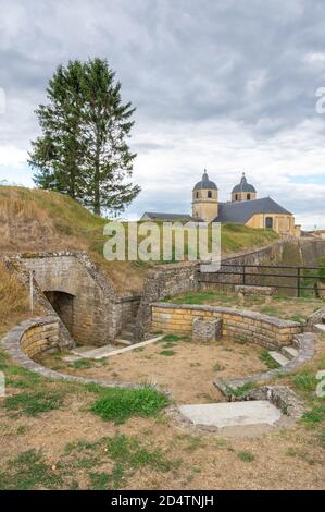 Fortifications and bastions of the Montmédy citadel / fort in the North ...