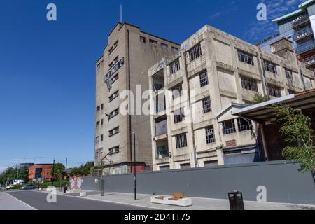 Ipswich dock Suffolk England with R&W Paul Ltd (Victorian-era) mill in ...
