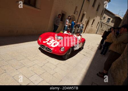 san marino, italy, 18 may 2012, mille miglia rally for historic cars ...