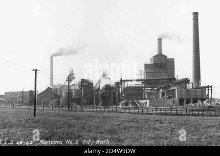 Manver main colliery Stock Photo - Alamy