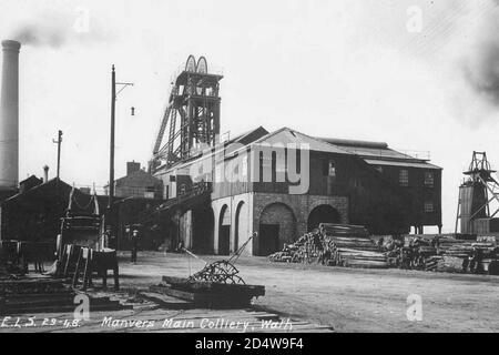 Manver main colliery Stock Photo - Alamy