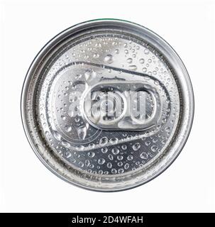 Top view soda can isolated Stock Photo - Alamy