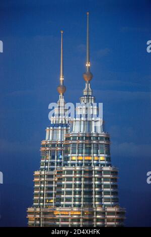 Detail of Petronas twin towers facade, Kuala Lumpur, Malaysia Stock ...