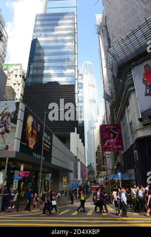 International Finance Centre Two (IFC2), with a cap of curving spires ...