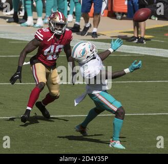 San Francisco 49ers punter Mitch Wishnowsky punts during an NFL ...